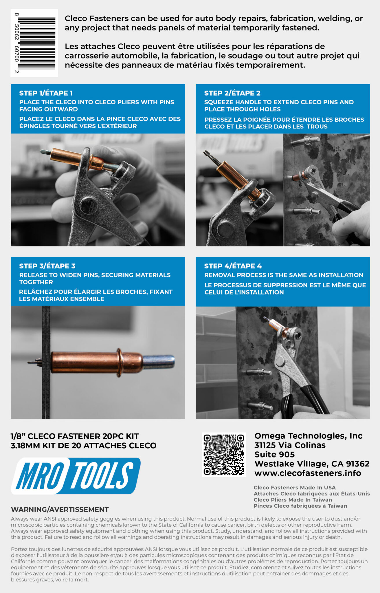 Using The Cleco Fastener Retail Kit - Cleco Fasteners