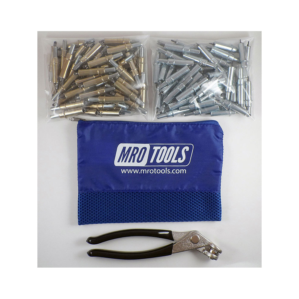 K4S100-5 Standard 0-1/4'' 50 3/16'' & 50 3/32'' Cleco Fasteners Kit w ...
